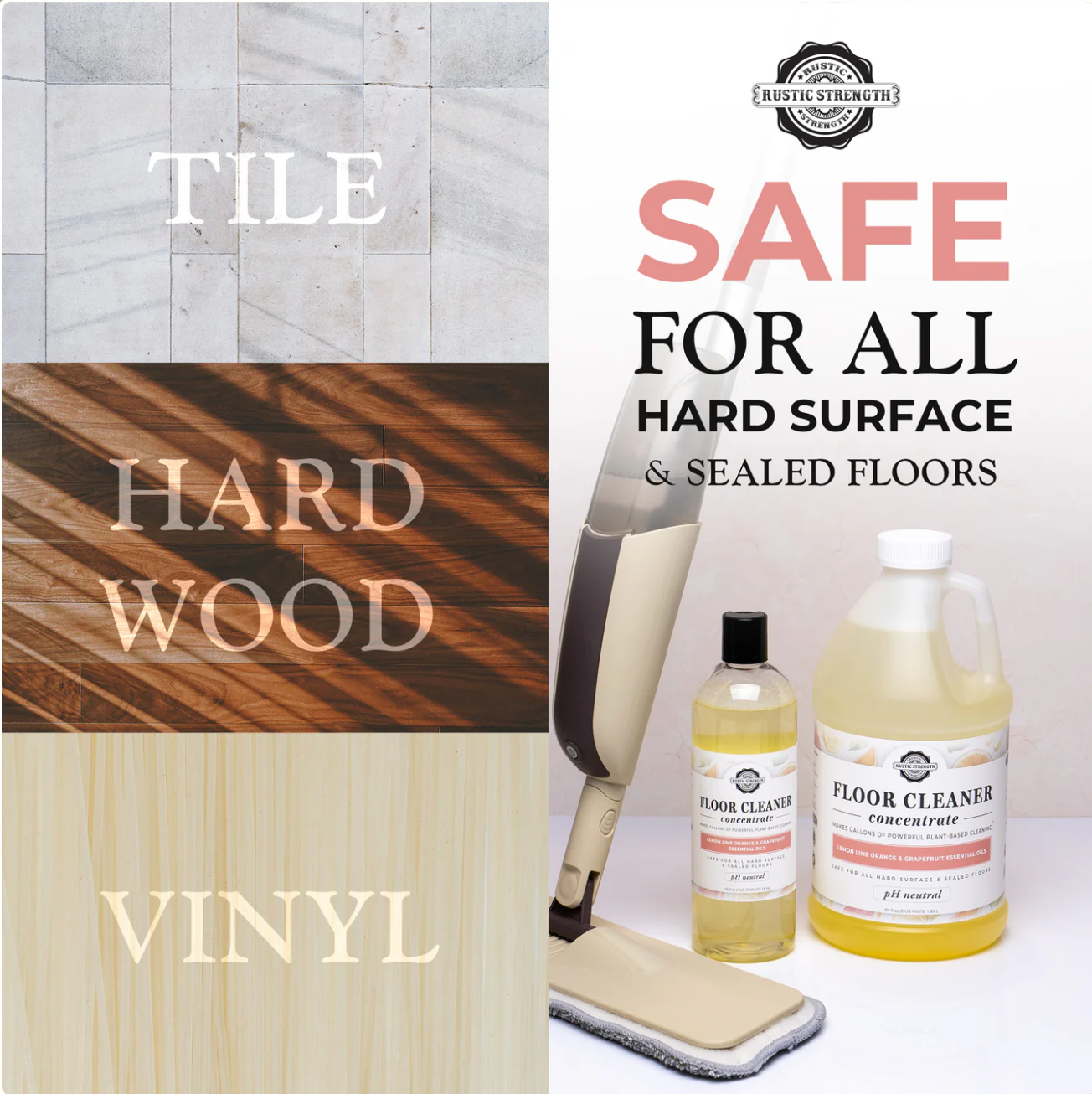Rustic Strength Floor Cleaner Concentrate | Sage Refill Market